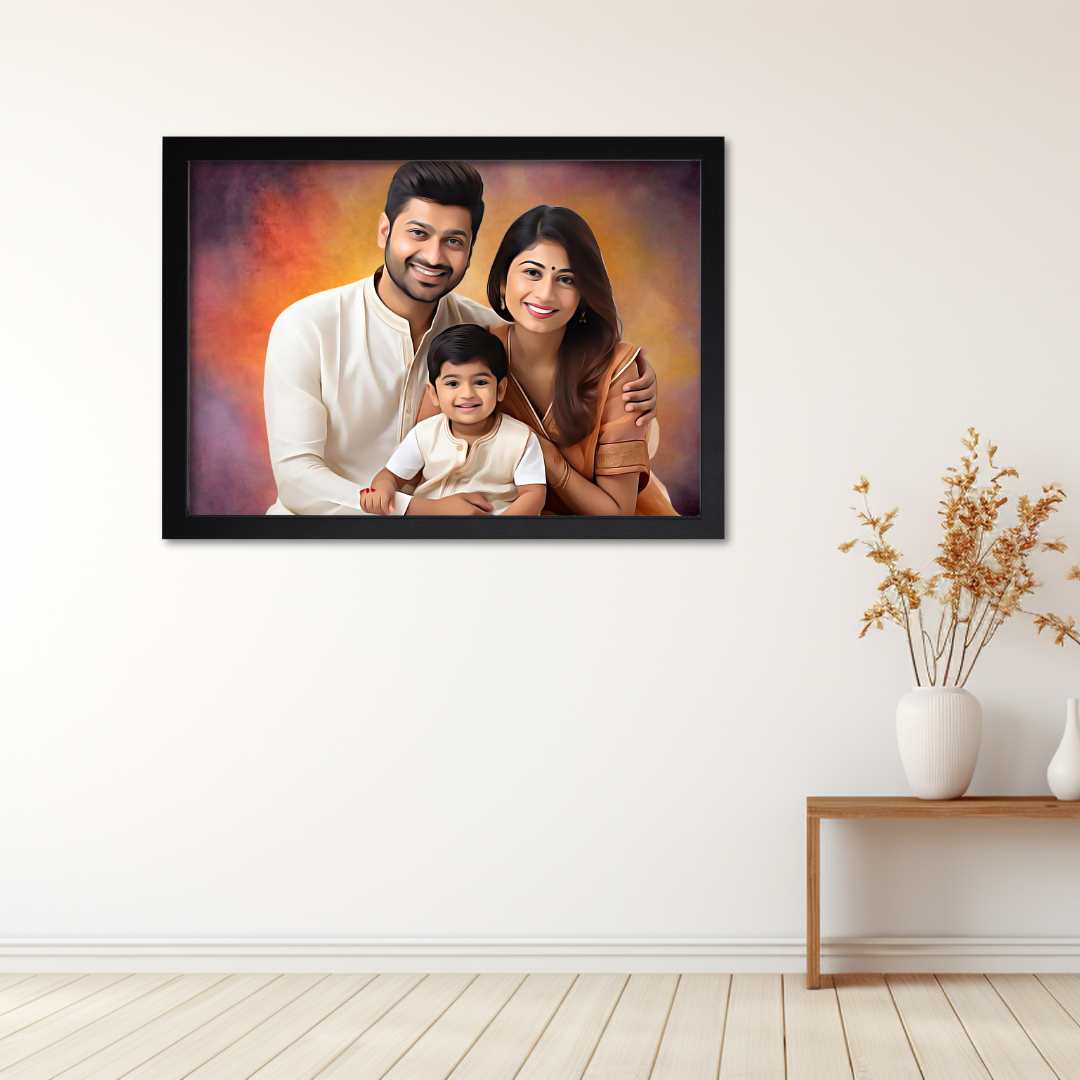 Personalized Digital Oil Painting Photo Frame | Best Gift for Birthday ...